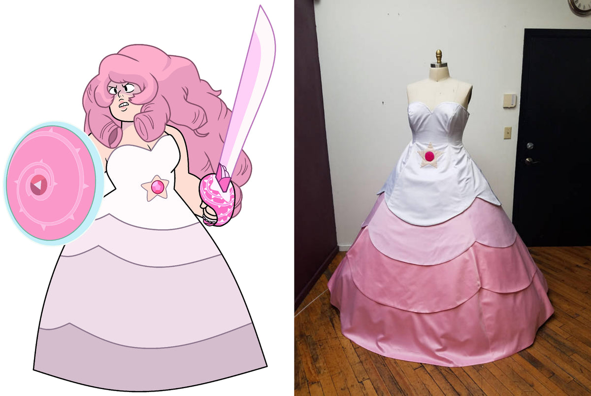 Inspired Rose Quartz Dress Rose Quartz Cosplay Costume – Lydiacosplay